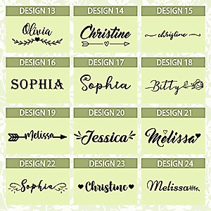 Slocenk Personalized Tumbler with Lid and Straw for Women Custom Stainless Steel Cups with Name Customized Gifts Laser Engraved 20oz