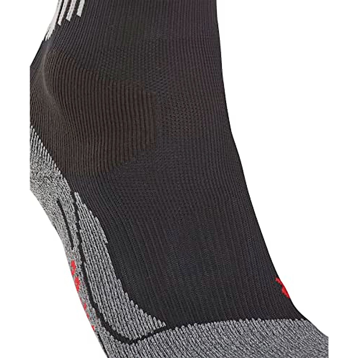FALKE Unisex 4 GRIP Stabilizing Athletic Socks, Mid Calf, Compression Sock, Light Weight, Breathable Quick Dry, Nylon, Black (Black 3019), 9-10, 1 Pair