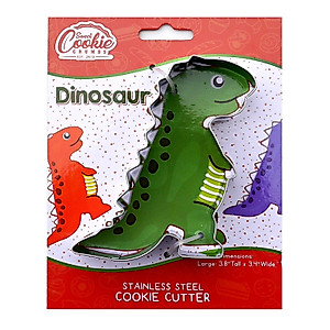 T-Rex Tyrannosaurus Dinosaur Cookie Cutter, Premium Food-Grade Stainless Steel, Dishwasher Safe