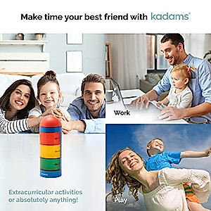 Kadams Visual Timer for Kids with Audio Alarm - Traffic Light Alarm for Kids, Teachers, Classroom, Home, Time Management Tool with Light Timer, 24hr Countdown, Pause Function, Auto Timer - Blue