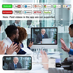 Unitrox HDMI Adapter for iPhone to TV, 1080P Digital AV Adapter for iPhone,HD Video HDMI Sync Screen Converter,Support HD TV/Projector/Monitor [No Need Power]…