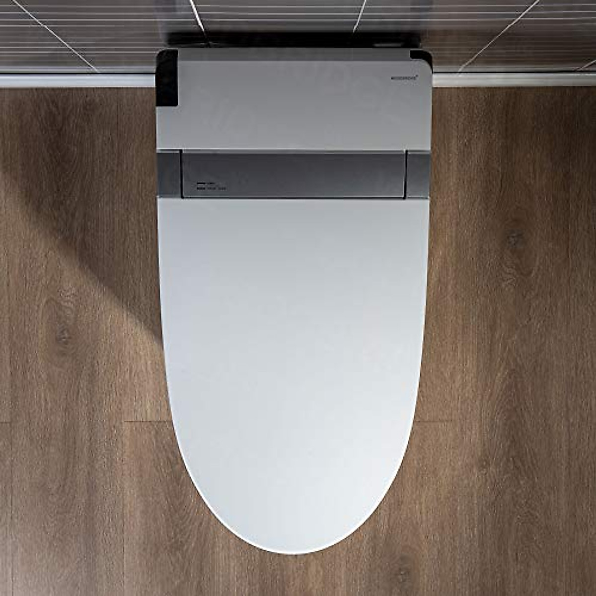 WOODBRIDGE B0960S Auto Flush, Auto Open & Auto Close, 1.28 GPF Single Flush Toilet with Intelligent Smart Bidet Seat and Wireless Remote Control, Chair Height