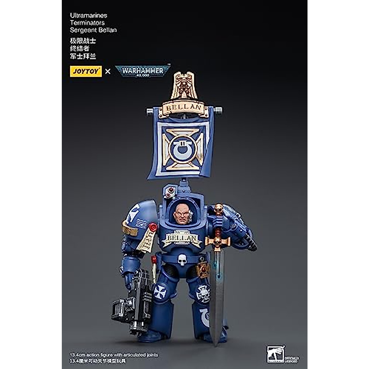 JoyToy Warhammer 40K: Ultramarines Terminators SGT. Bellan 1:18 Scale Action Figure