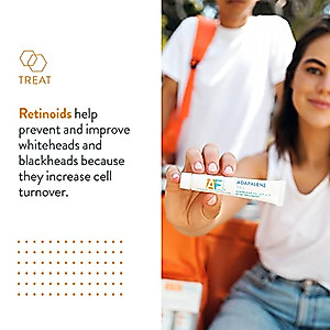 Acne Free Adapalene Gel 0.1%, Once-Daily Topical Retinoid Acne Treatment, Dermatologist Developed, Unclogs Pores and Clears Acne, Prevents and Improve Whiteheads and Blackheads, 1.6 Ounce