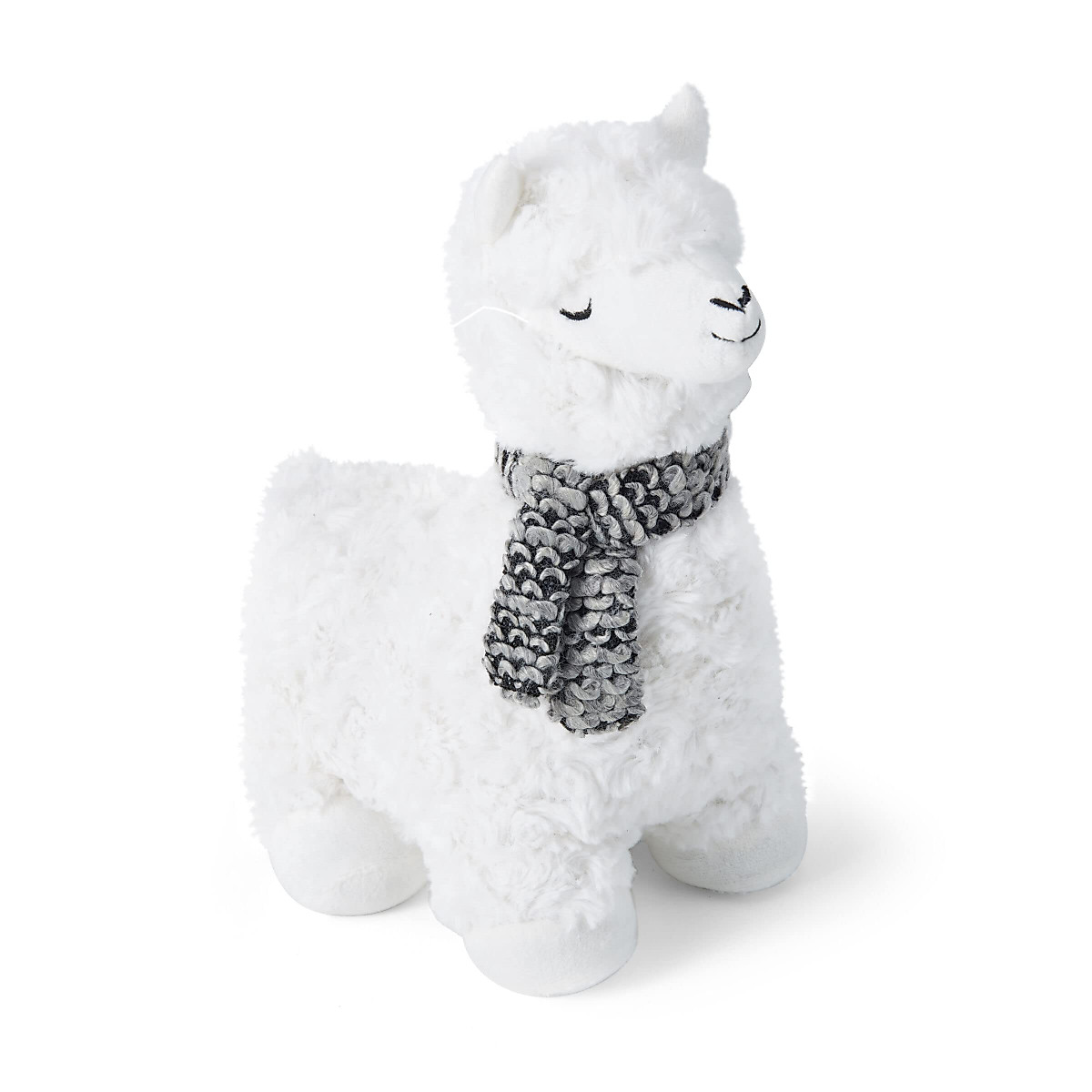 Elements 5.91x11.22x10.43 Inch White Llama Weighted Fabric Door Stopper