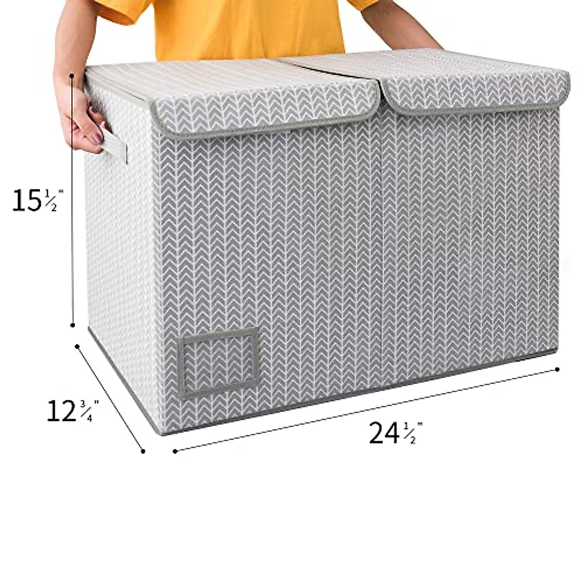 GRANNY SAYS Bundle of 1-Pack Hanging Shelves & 1-Pack Extra Large Storage Bin with Lid