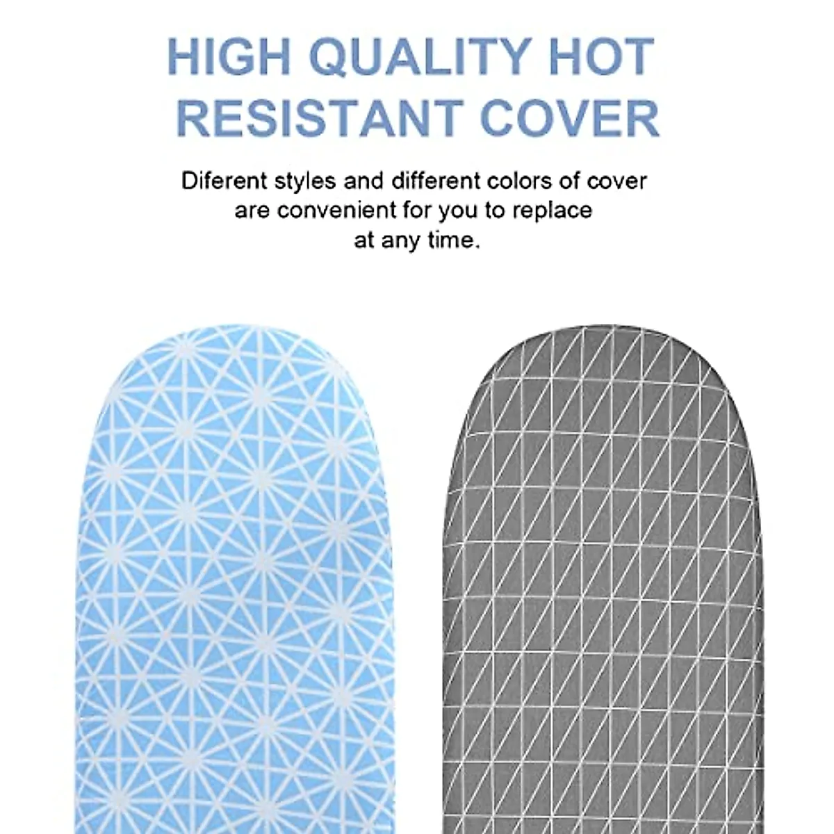 Johgee Foldable Tabletop Ironing Board with Iron Rest, Small Ironing Board with 2 Cotton Covers, Portable Mini Ironing Board with Non-Slip Folding Feet for Home, Laundry Rooms, Travel Use and Dorms