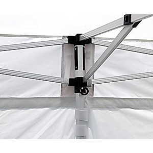 10-Foot by 20-Foot Speedy Tent | White | Quick Easy Up | 40 MM Thick Aluminum Frame | Water Resistant Tent Top | Instant Shelter for Weddings, Parties, and Events