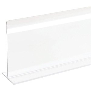 Shelf Divider Case Divider T Shape Clear Acrylic 30" L x 5" H