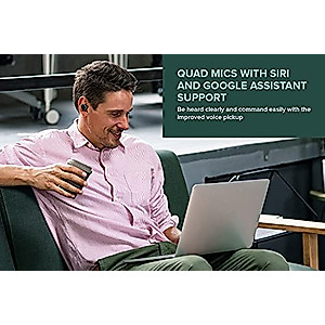 Creative Outlier Air V3 True Wireless Sweatproof in-Ear Headphones with Ambient Mode, Active Noise Reduction, Wireless Charging, Bluetooth 5.2, AAC, Quad Mics, 40hrs Battery / 10hrs per Charge