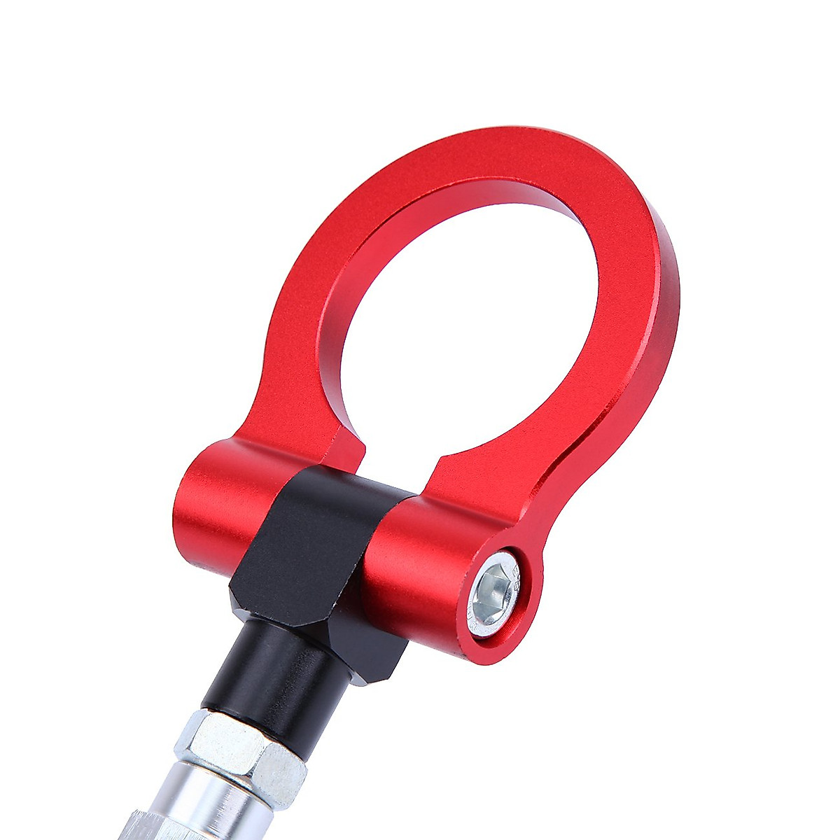 Honhill Sports Track Tow Hook for 2015 2016 2017-up WRX or STI Racing Style Aluminum (Red)