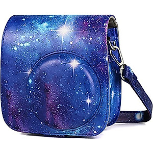 Fujifilm Instax Mini 12 Instant Camera Pastel Blue with Film Value Pack (40 Sheets) + Accessories Including Galaxy Carrying Case Strap, Photo Album, Stickers (Pastel Blue), Compact