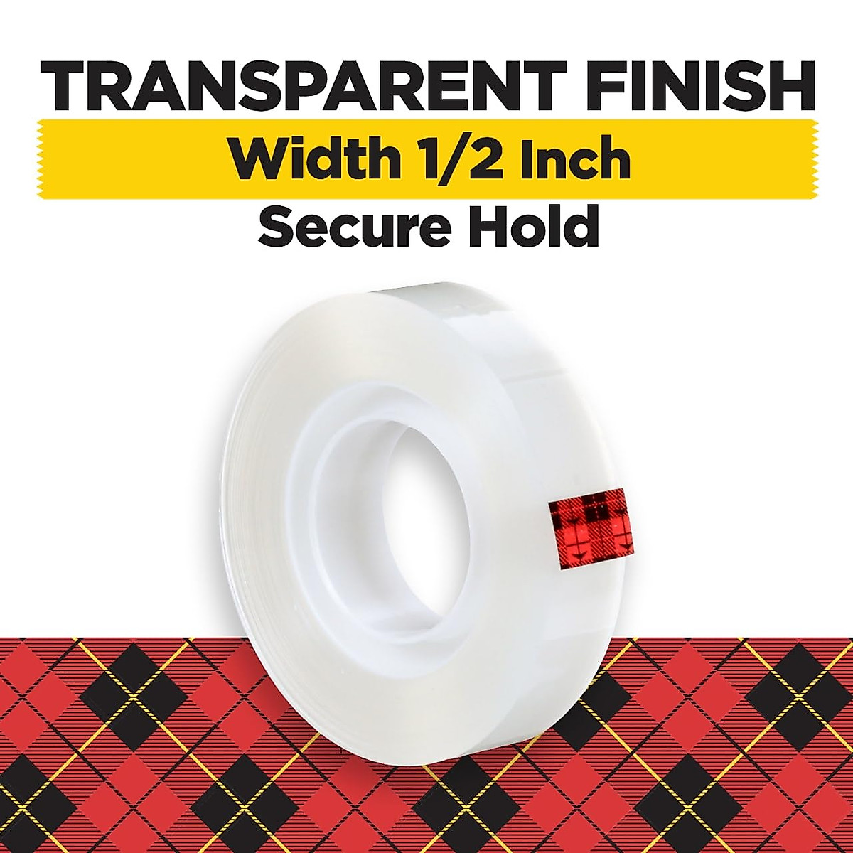 Scotch Transparent Tape, 1/2 in x 1296 in, 2 Boxes/Pack (600)