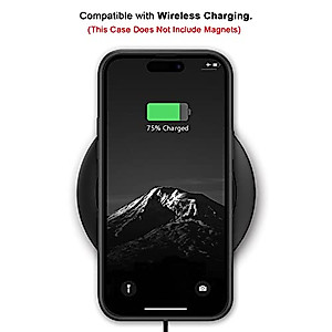 TENDLIN Compatible with iPhone 14 Pro Max Case Wood Grain with Carbon Fiber Texture Design Leather Hybrid Slim Case Black