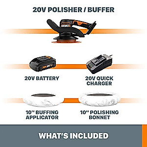 Worx WX856L 20V Power Share 10" Cordless Polisher & Buffer