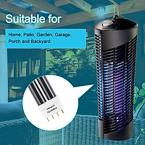 2 Pcs B24b Stinger Bug Zapper Replacement Bulbs 24w Black Flag Bug Zapper Bulb UV Light Ultraviolet Mosquito Killer Lamp Insect Trap Replacement UV Bulb for Stinger Bk300, Bk310, Bk500