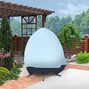 73 Inch Patio Thicken Hammock Cover Waterproof, Outdoor Hanging Chaise Lounge and Stand Wind Resistant Cover, Weatherproof Outdoor Curved Steel Hammock Lounger Swing Chair Covers