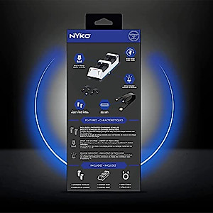 Nyko Dualsense Charging Station for Playstation 5 - Drop and Charge Base for 2 PS5 Controllers w/LED Indicators and Extra USB Port - Playstation 5 DualSense Controller Charge Stand - PS5 Accessories