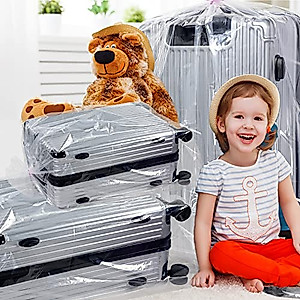 30 Pcs 32 x 41 Inch 39 x 59 Inch Large Clear Plastic Storage Bags Giant Jumbo Dustproof Moistureproof Bags Clothes Blanket Storage Bags for Moving Space Saving Packing Trash Travel Luggage, 2 Mil