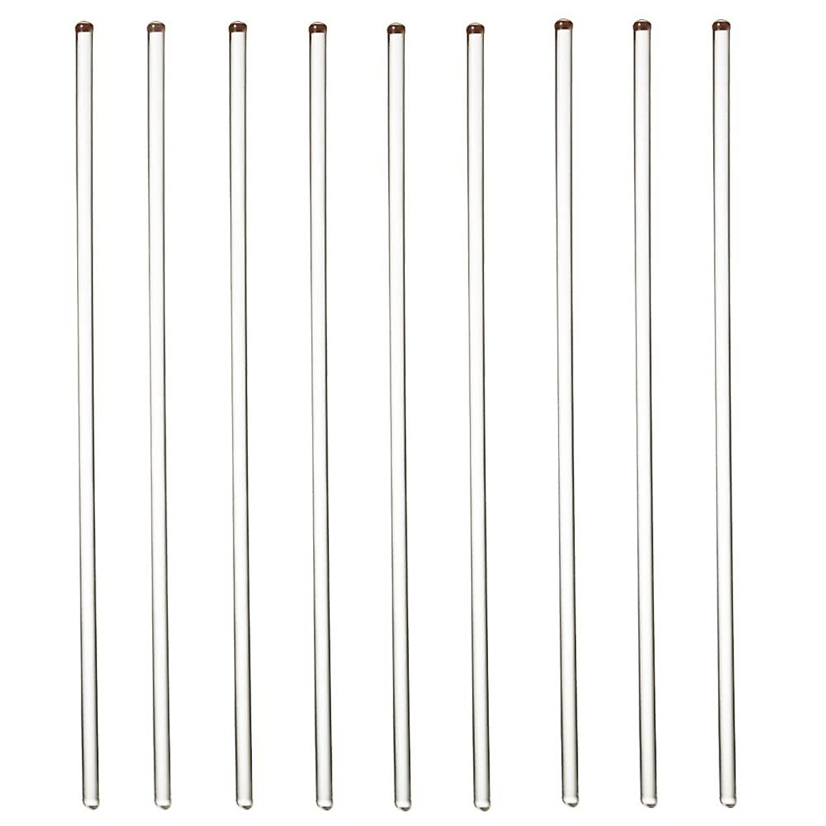 Glass Measuring Low Form Beaker Set and 9pcs Glass Stir Sticks Glass Stirring Rod