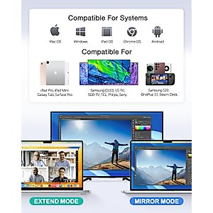 Hiearcool USB C Hub, Adapter USB C Dongle for MacBook Pro, 7 in 1 USB C to HDMI Adapter, USB C Hub,Adapter USB C Dongle for MacBook Pro, 7 in 1 USB C to HDMI Multi-port Adapter Docking Station