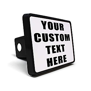 Style In Print Custom Trailer Hitch Cover Custom Personalized Text 2 Inches Truck Receiver Hitch Cover