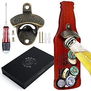 Beer Bottle Opener Wall Mounted Limited Edition, Man Cave Accessories, Beer Opener, Magnetic Bottle Opener, Wall Mount Bottle Opener, Man Cave Stuff, Bar Decor, Christmas gift for beer lover