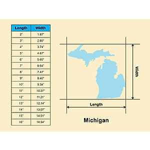 Michigan state map wooden Shape-Multiple Sizes - Laser Cut Unfinished Wood Cutout Shapes - Home decoration Gift-Interchangeable wooden sign - USA states crafts