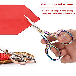 Sewing Scissors Sharp Embroidery Craft Crochet Scissors, 2 Piece Yarn Scissors Set for Needlework Arts & Crafts Crafts DIY Tools