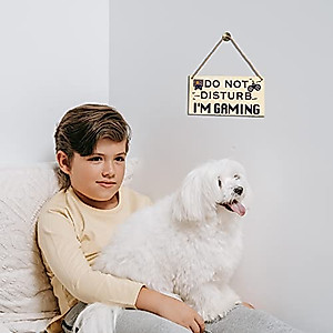 Room Decor For Teen Boys Girls Christmas Gifts For Teenage Teens Gamer Gifts For Boyfriend Birthday Gift Do Not Disturb I'M Gaming Funny Gifts For Men Kids Gaming Under 10 15 Dollars Teen Room Decor Handmade Wood Plaque Sign