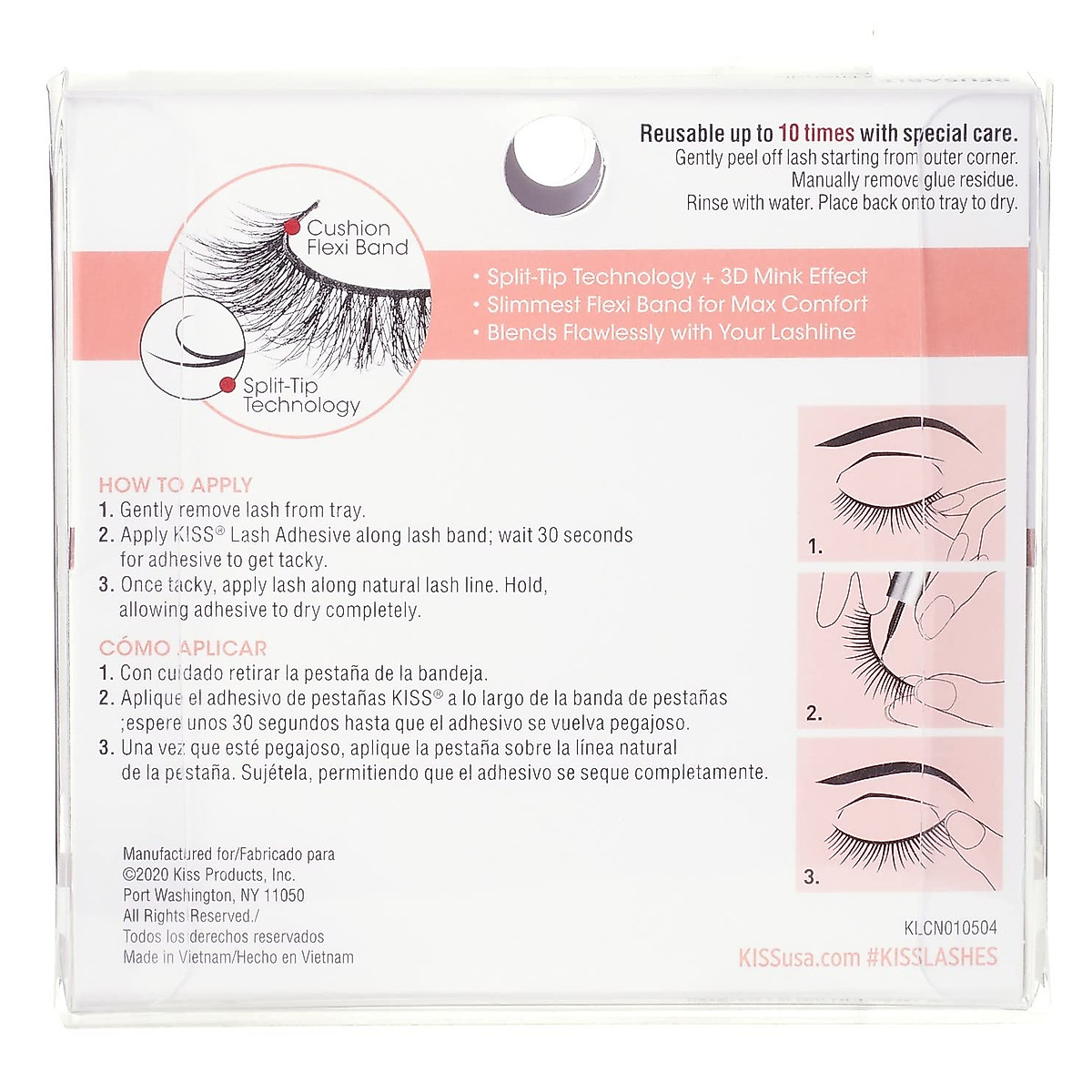 Kiss Lash Couture Naked Drama Lacey (Pack of 3)