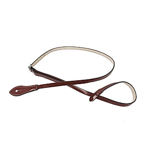 Walker & Williams M-41 Chestnut Brown Leather Mandolin Strap For A or F Types