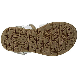 Stride Rite girls Summer Time Sandal (Toddler/Little Kid),White,5 M US Toddler