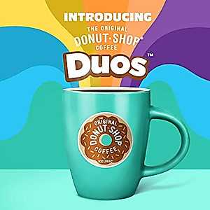 The Original Donut Shop Duos White Chocolate + Vanilla, Keurig Single Serve K-Cup pods, 12 Count