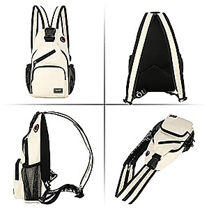 Peicees Convertible Sling Bag for Men Women Waterproof Sling Backpack Crossbody Shoulder Bag For Travel Hiking Cycling