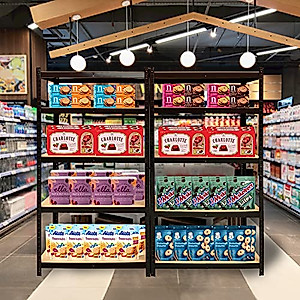 Garage Shelves Metal Shelves for Storage 5 Tier Garage Shelving Units, Closet Shelf Kitchen Storage Garage Storage Shelves, Heavy Duty 875KG Capacity Utility Rack Greenhouse Workshop Office Shelf