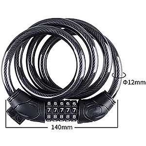 VIGAT Steel Cable Lock Bicycle Road Mountain Bike Electric Car Universal Password Lock Anti-Theft Lock 1200X12mm