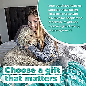 BlankieGram “Bravery” Throw Blanket – Gift Ideas and Gifts for Women and Men Make Great Comfort Gifts, Pink