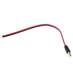 MTQY 5PCS 5.5x2.1mm DC Power Socket 50V 10A 2.1mm x 5.5mm Panel Mount Connector Adapter with Prewelded Wire and Waterproof Plug for Telephone Video Communication Audio