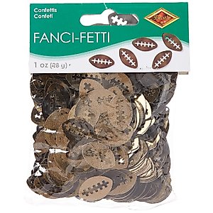 Fanci-Fetti Footballs (brown) Party Accessory (1 count) (1 Oz/Pkg)