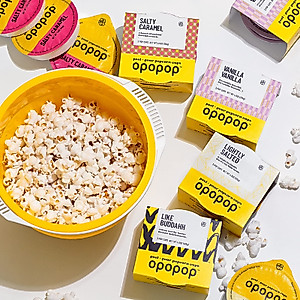 Opopop Silicone Popcorn Popper - Microwave Popcorn Maker Collapsible Bowl, BPA-Free and Dishwasher Safe