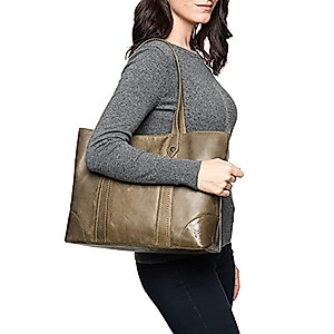 Frye womens Melissa Shopper Tote Bag, Khaki, One Size US
