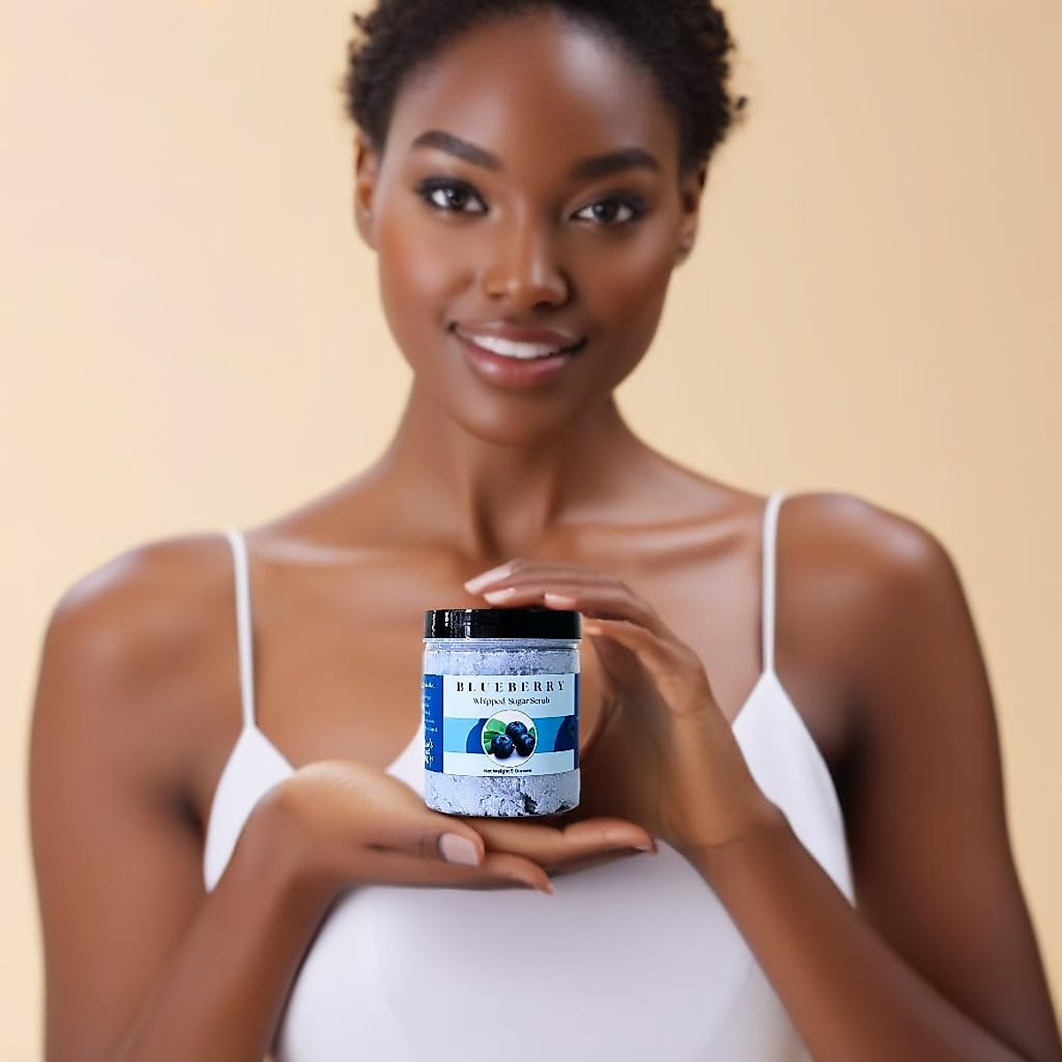 Sugar Scrub Soap Whipped Cream (Blueberry)