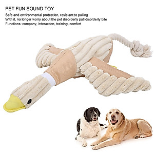 Squeaky Duck Pet Biting Toy Teeth Cleaning Chew Plush Toy Cat Play Interactive Toys for Puppy Small Medium Dogs (Squeaky Duck)