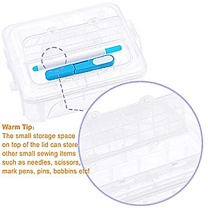 New brothread 60 Brother Colors 500m Each Embroidery Machine Thread with Clear Plastic Storage Box for Embroidery Sewing Machine