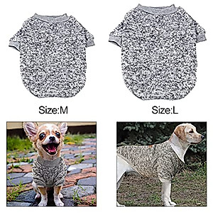 Dog Sweater Coat, Dog Winter Jumper, Pet Cat Dog Sweater, Dog Sweater Vest Warm Coat, Pet Dog Clothes Knitwear Dog Sweater Soft Thickening Warm Pup Dogs Shirt Winter Puppy Sweater for Dogs (Large)