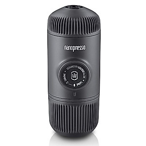 WACACO Nanopresso Portable Espresso Maker, Upgrade Version of Minipresso, 18 Bar Pressure, Small Travel Coffee Maker, Manually Operated. Perfect for Kitchen and Office