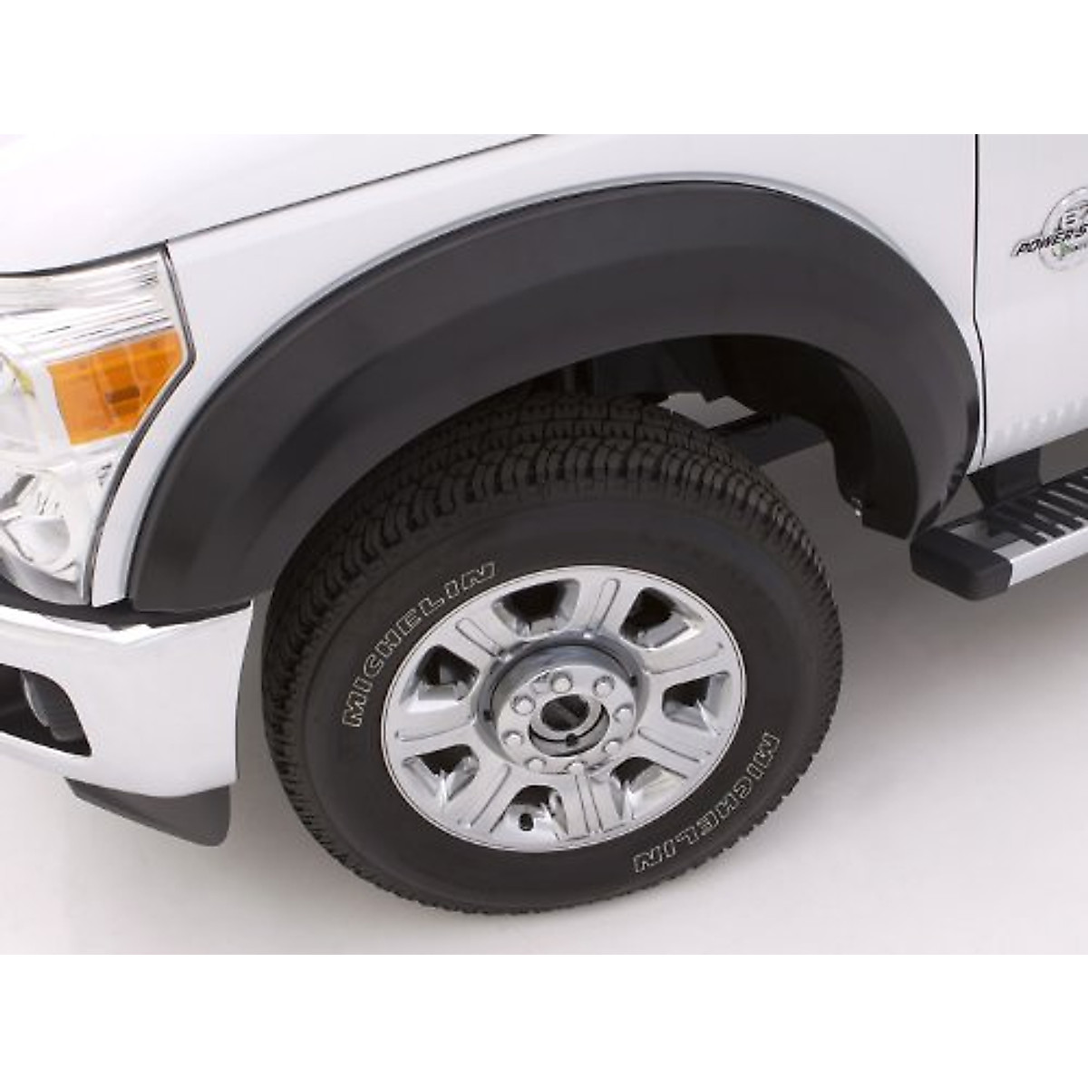 Lund EX311S Elite Series Black Extra Wide Style Standard Front and Rear Fender Flare - 4 Piece