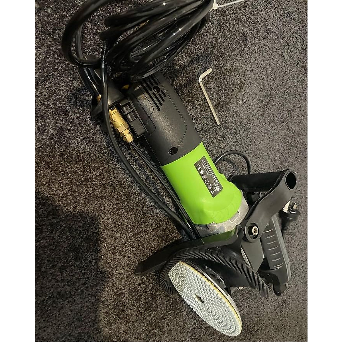 ComeFloor 4 Inch Wet/Dry 3 Step Diamond Polishing Pads for Granite Marble Concrete Hook and Loop Stone Polishing Pads Step-2 Bundle（3 PCS）