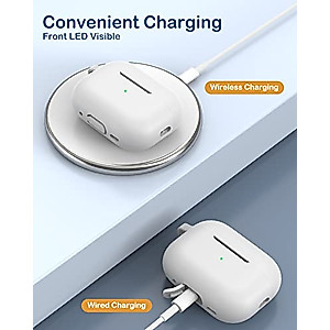 UGoCoCue for Airpods Pro 2nd Generation Case Cover 2022, Soft Silicone Skin Cover Shock-Absorbing Full Protective Case with Keychain&Lanyard, Compatible with New Airpods Pro Case [Front LED Visible]